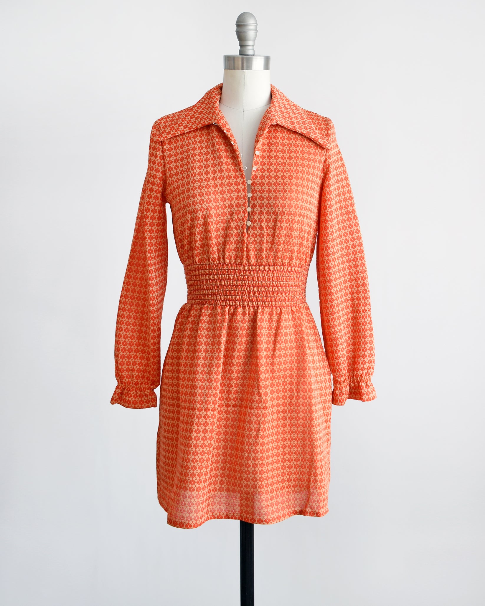 Vintage 1960s Orange Mod Mini Micro Dress | xs/small – Rust Belt Threads